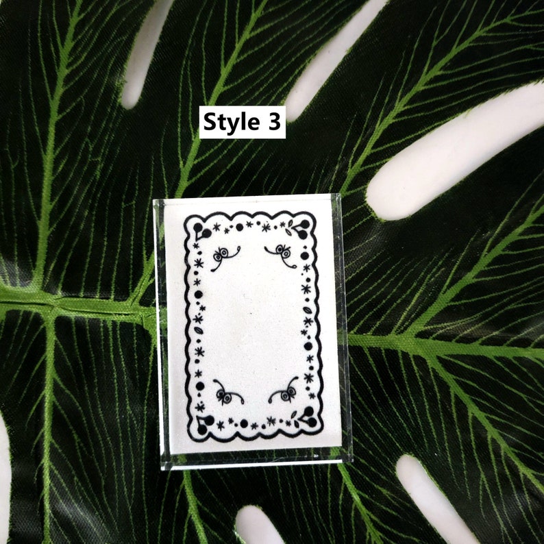 Clear Acrylic Lace Frame Stamp, Message Stamp, Card Making ...