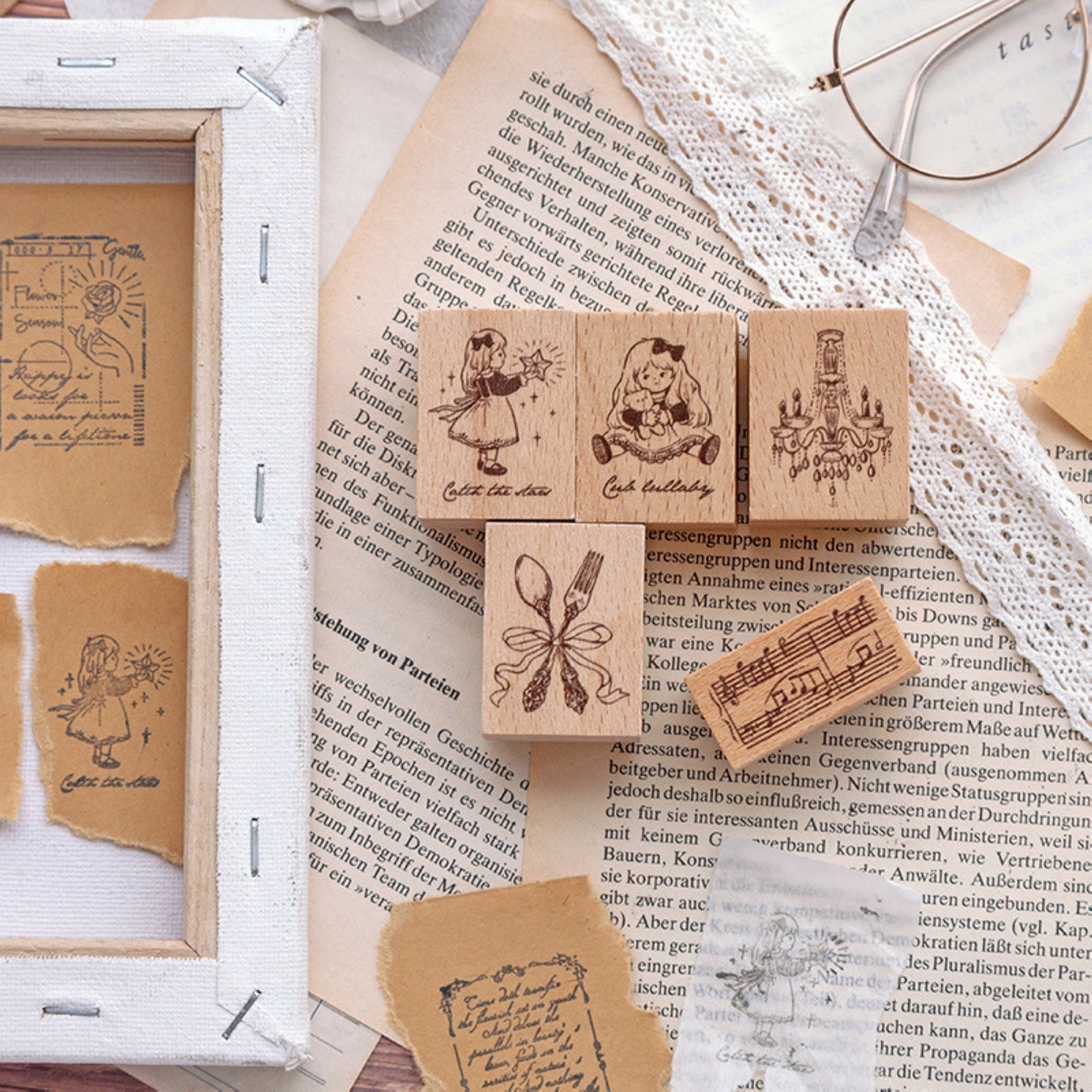 Cute Girl Letter Note Stamp for Cardmaking Scrapbooking - Etsy