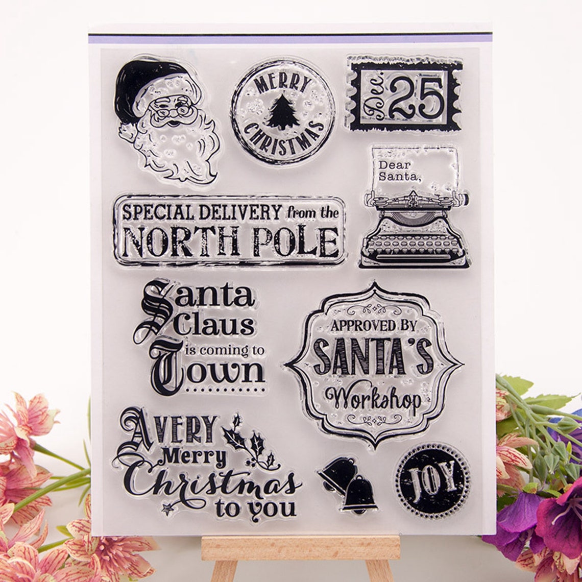 Merry Christmas Postmark Stamps Seal Stamps for Card Making - Etsy