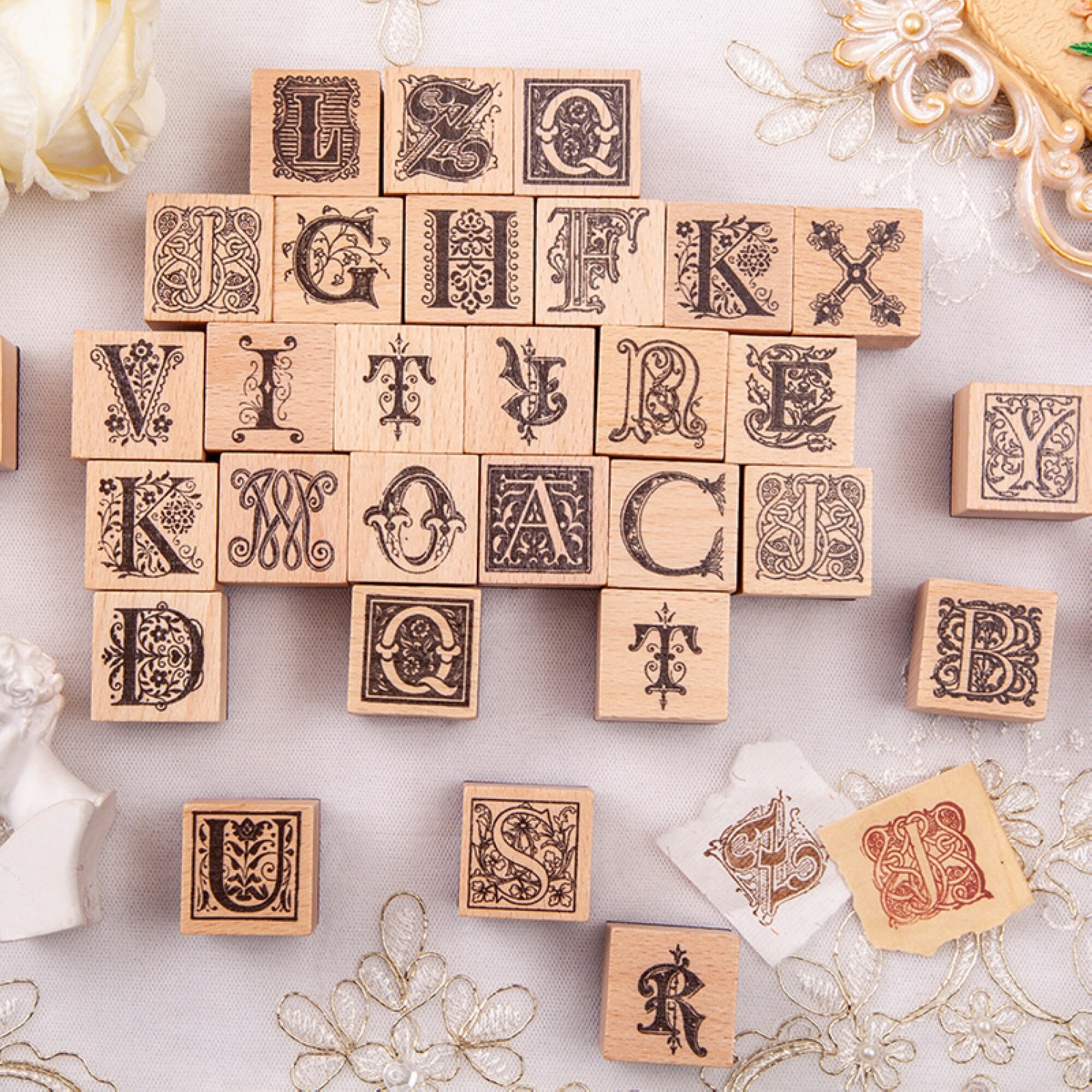 Craft Supplies & Tools Lovely Alphabet Stamps Kits For Journal Filofax ...