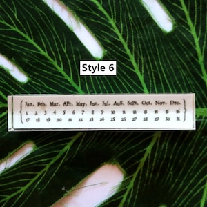 Calendar Clock in Stamp Week Month Date Stamp Planner Diary Journal ...