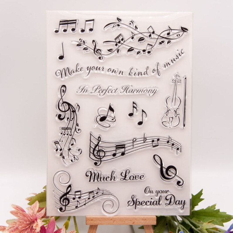 Music Notes Stamps for Albumb Journal Diary Decoration - Etsy