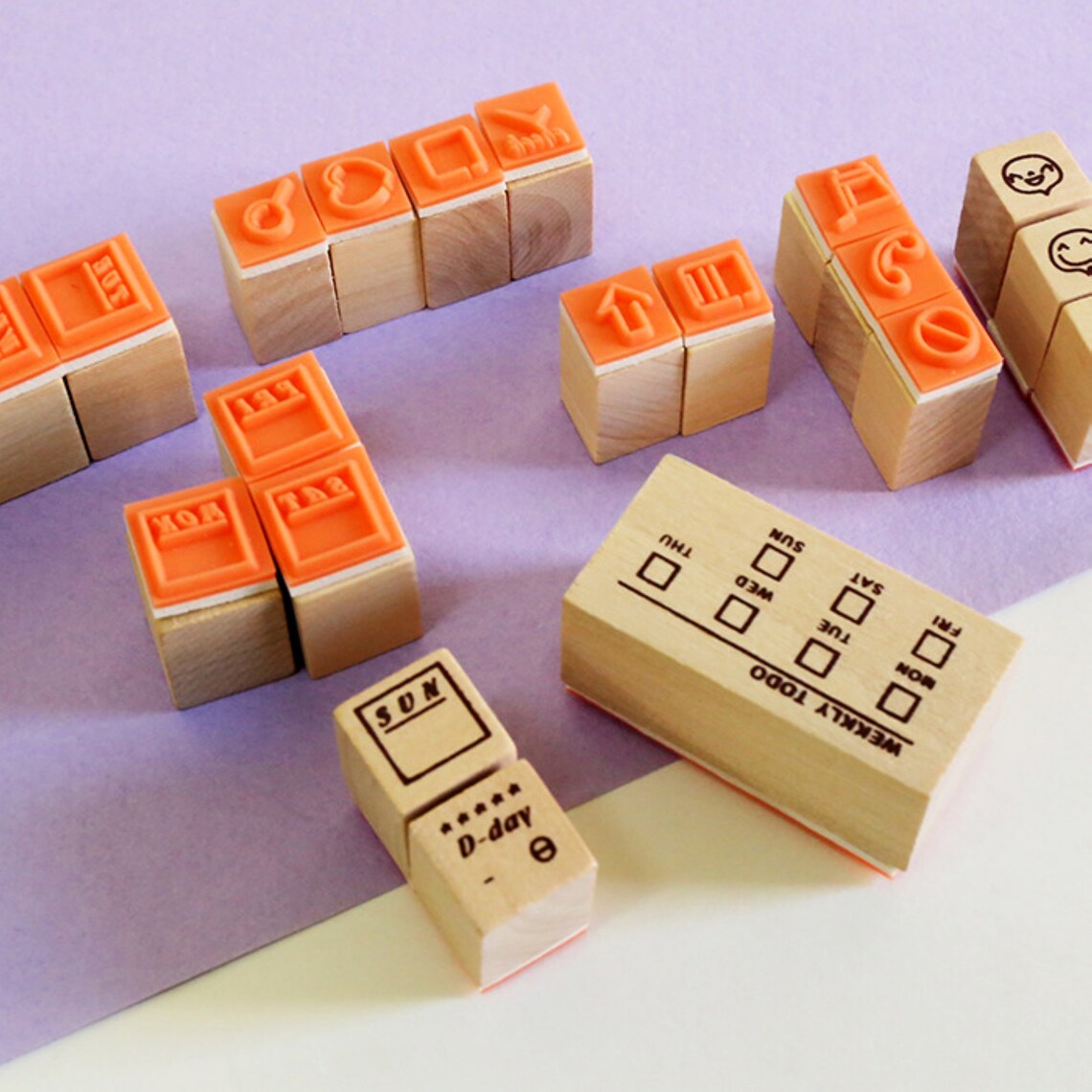 Day Planner Stamp Set Weather Stamp Weekly Planner Stamps | Etsy