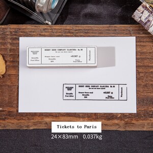 Travel Wooden Rubbe Stamp Ticket Stamp for Planner Journal - Etsy