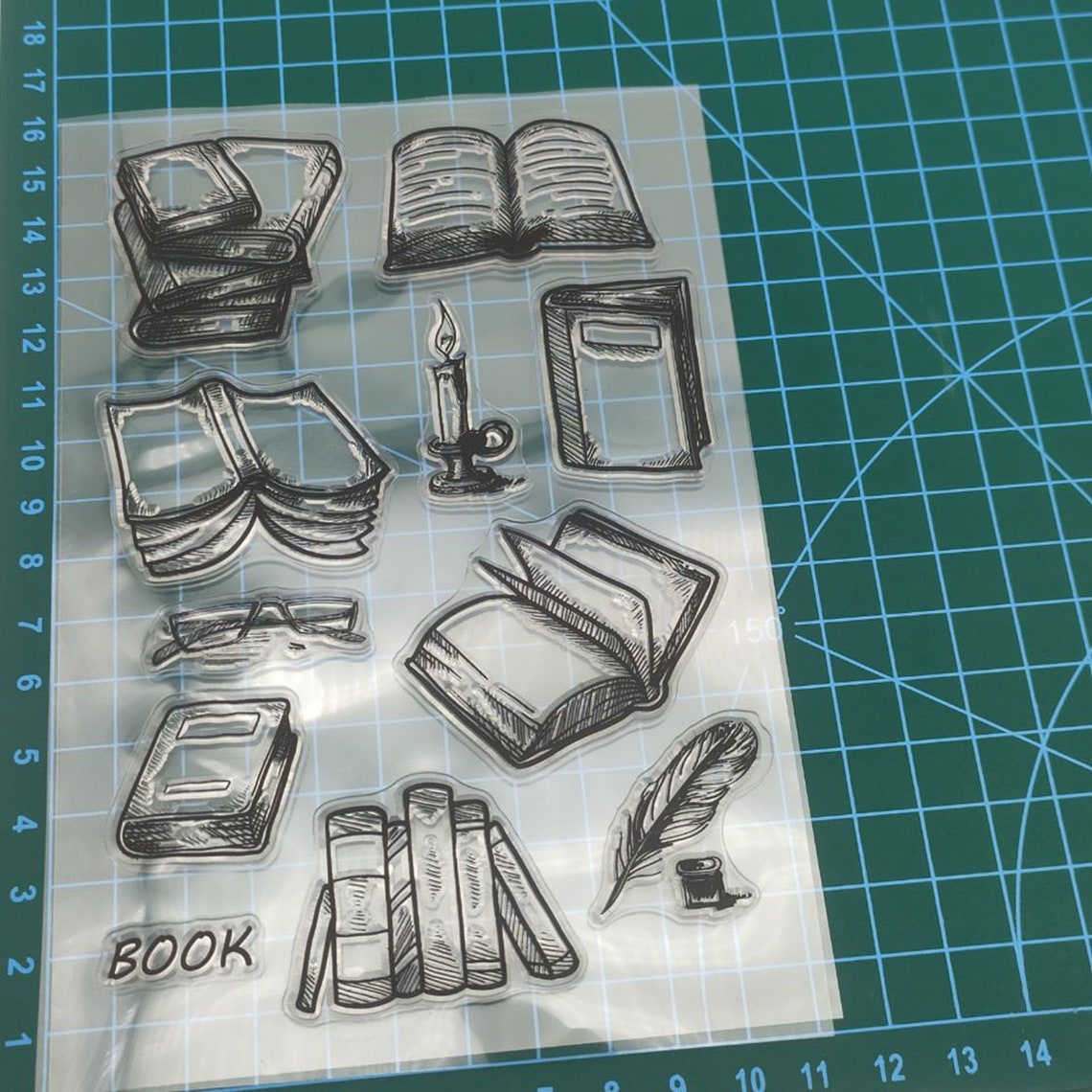 Clear Books Stamps Set for Journaling Planning Scrapbooking - Etsy