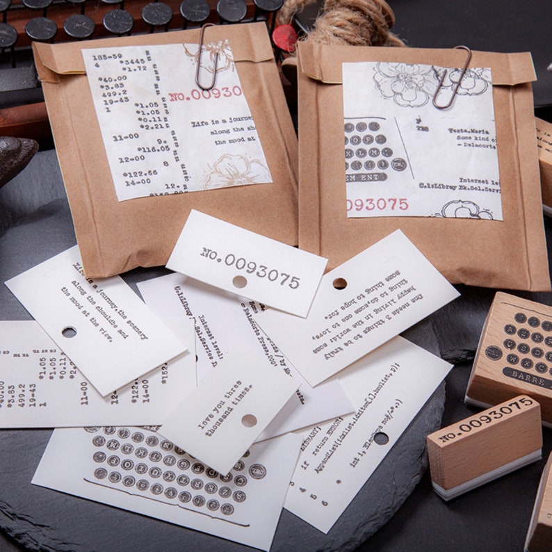 Vintage Typewriter Stamp Letters Numbers Stamp for Bullet - Etsy