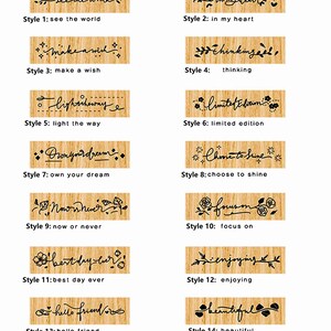 Creative Floral Greeting Wood Rubber Stamp for Card Making Scrapbooking ...