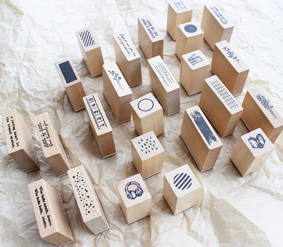 24 Styles Diary Planner Stamp Journal Stamp Decorating - Etsy