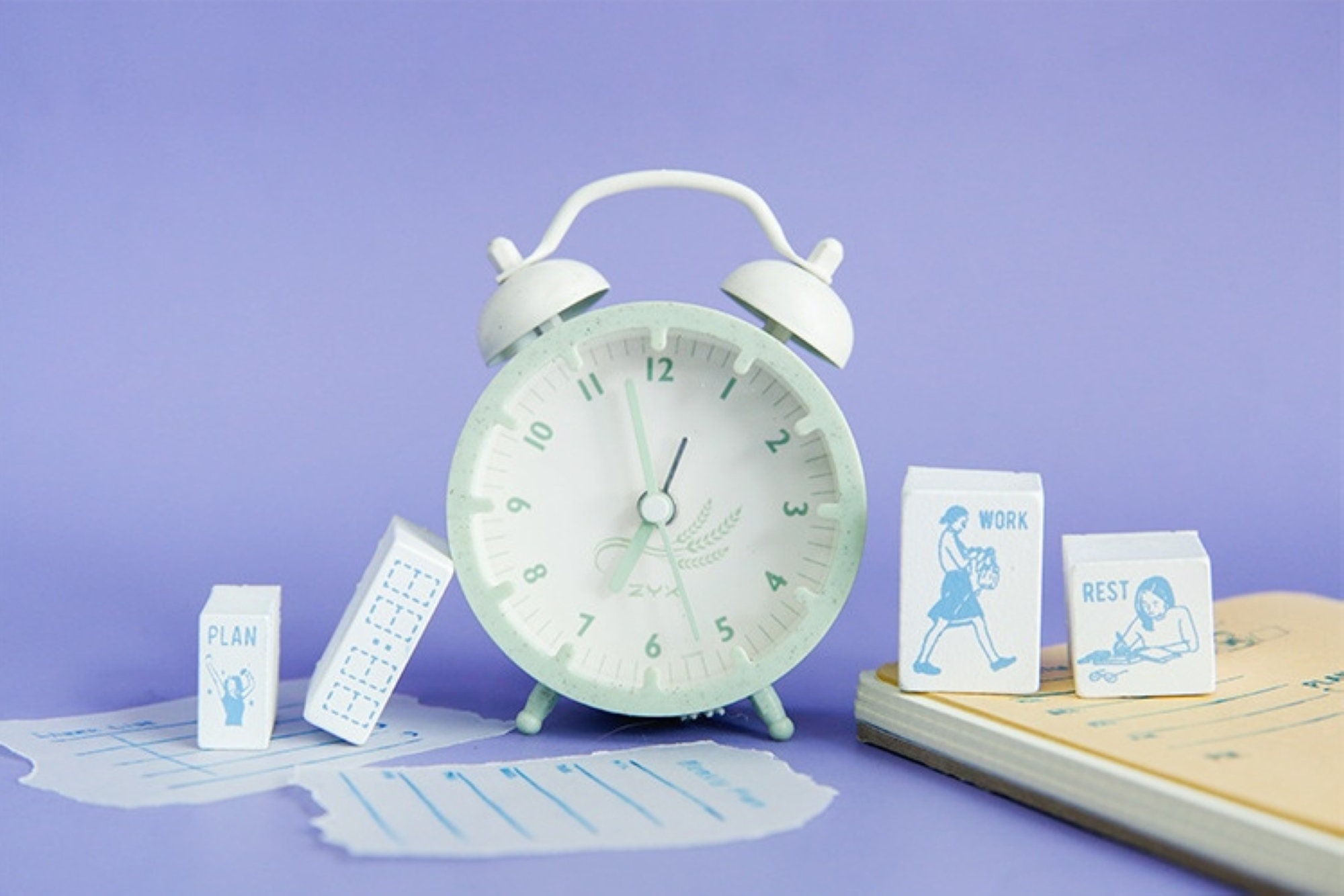 14pcs Daily Planner Rubber Stamp Set Schedule Diary Planner | Etsy