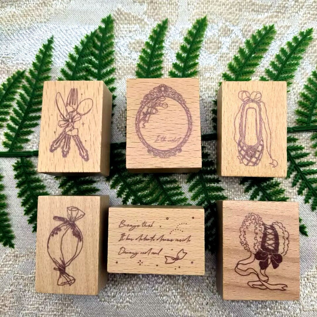 Cute Wooden Rubber Stamp for Scrapbooking Diary Album Journal ...