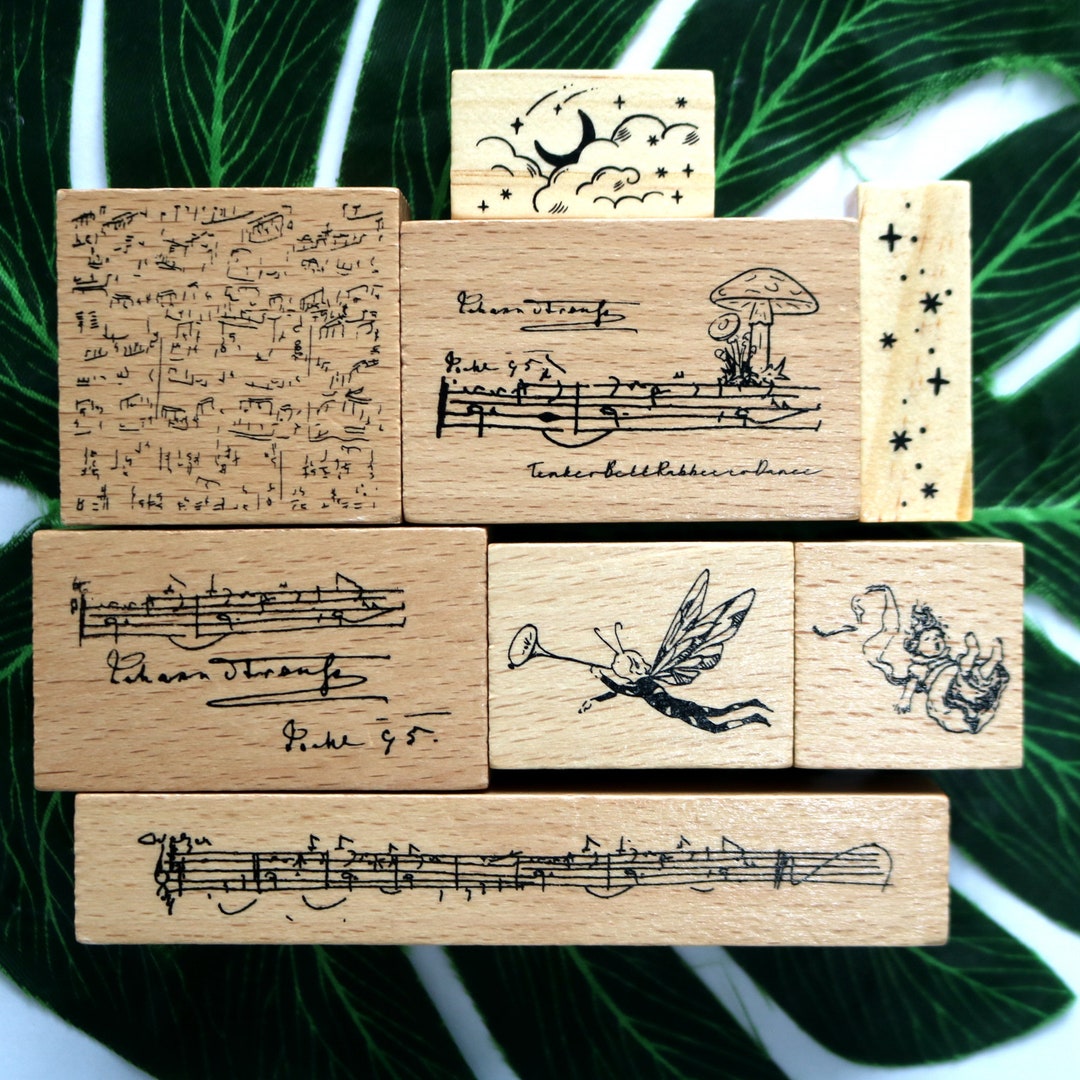 Cute Angel Note Stamp for Scrapbooking Journaling Paper Decoration DIY ...