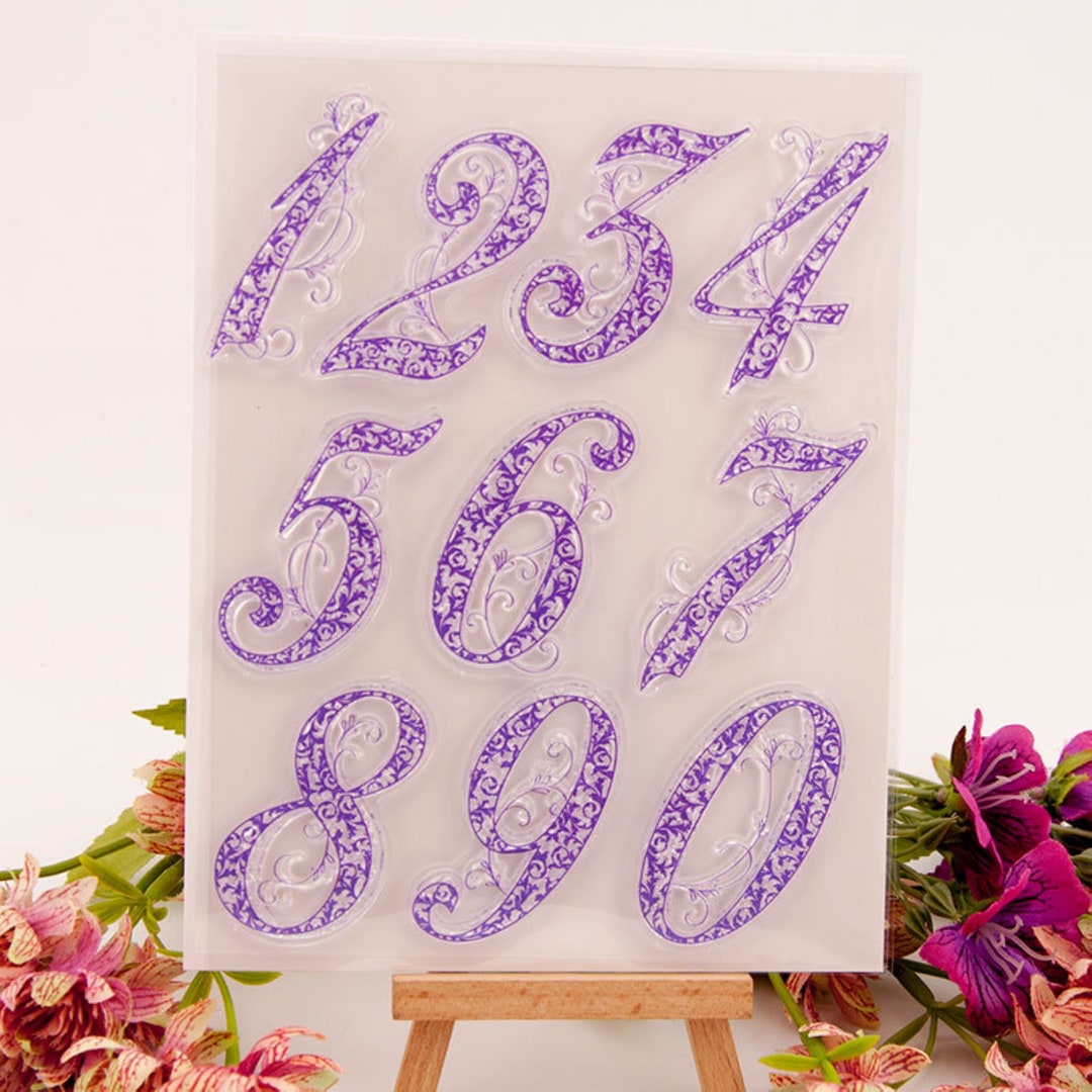 Large Numbers Stamp Setclear Stamp for Journaling Plannig - Etsy