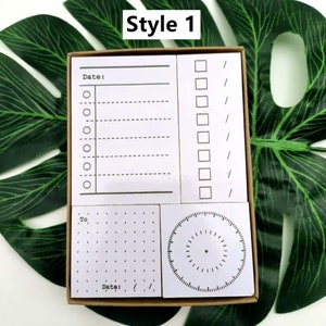 Planner Rubber Stamp Set: Date, Weekly, Habit Tracker - Etsy