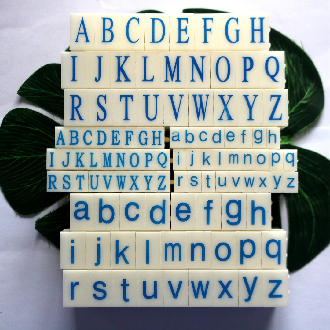 Alphabet Number Stamp Set: DIY Diary Planner Stamps - Etsy