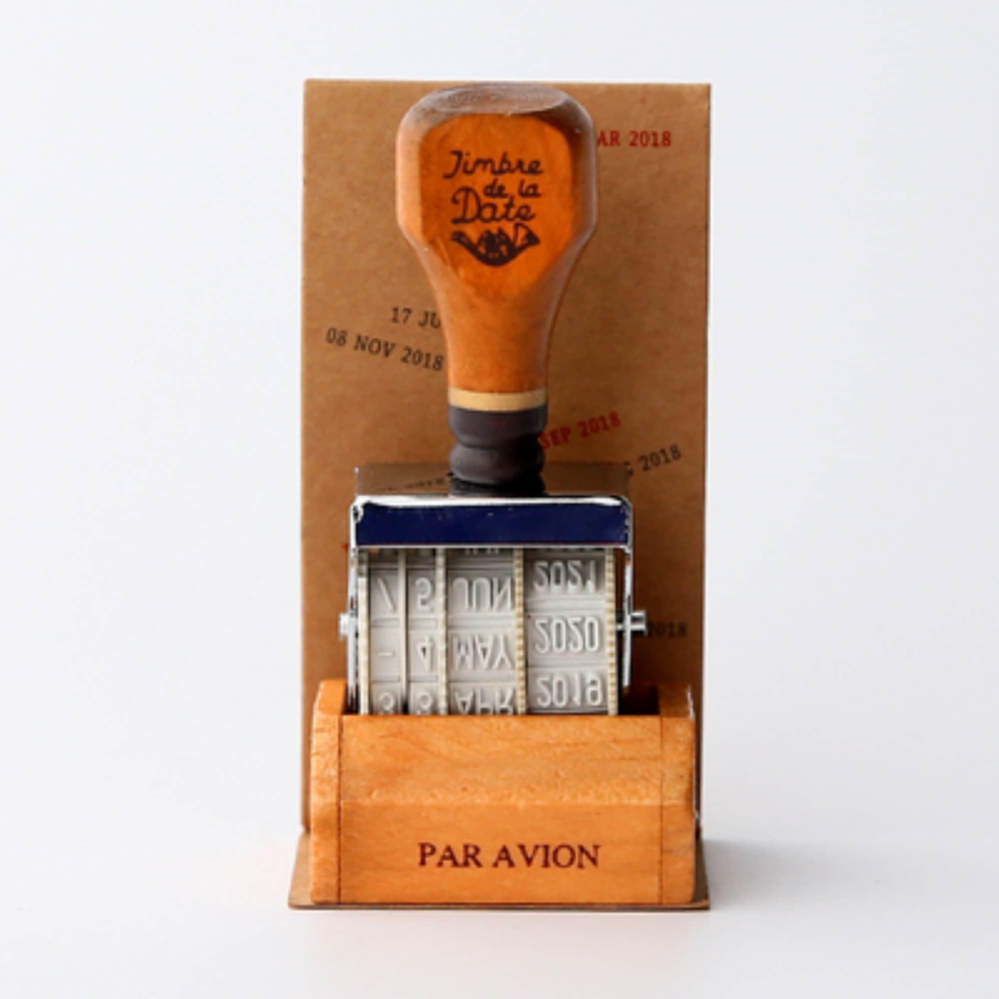 Vintage Date Stamp With Wooden Base Calendar Roller Stamp - Etsy Canada