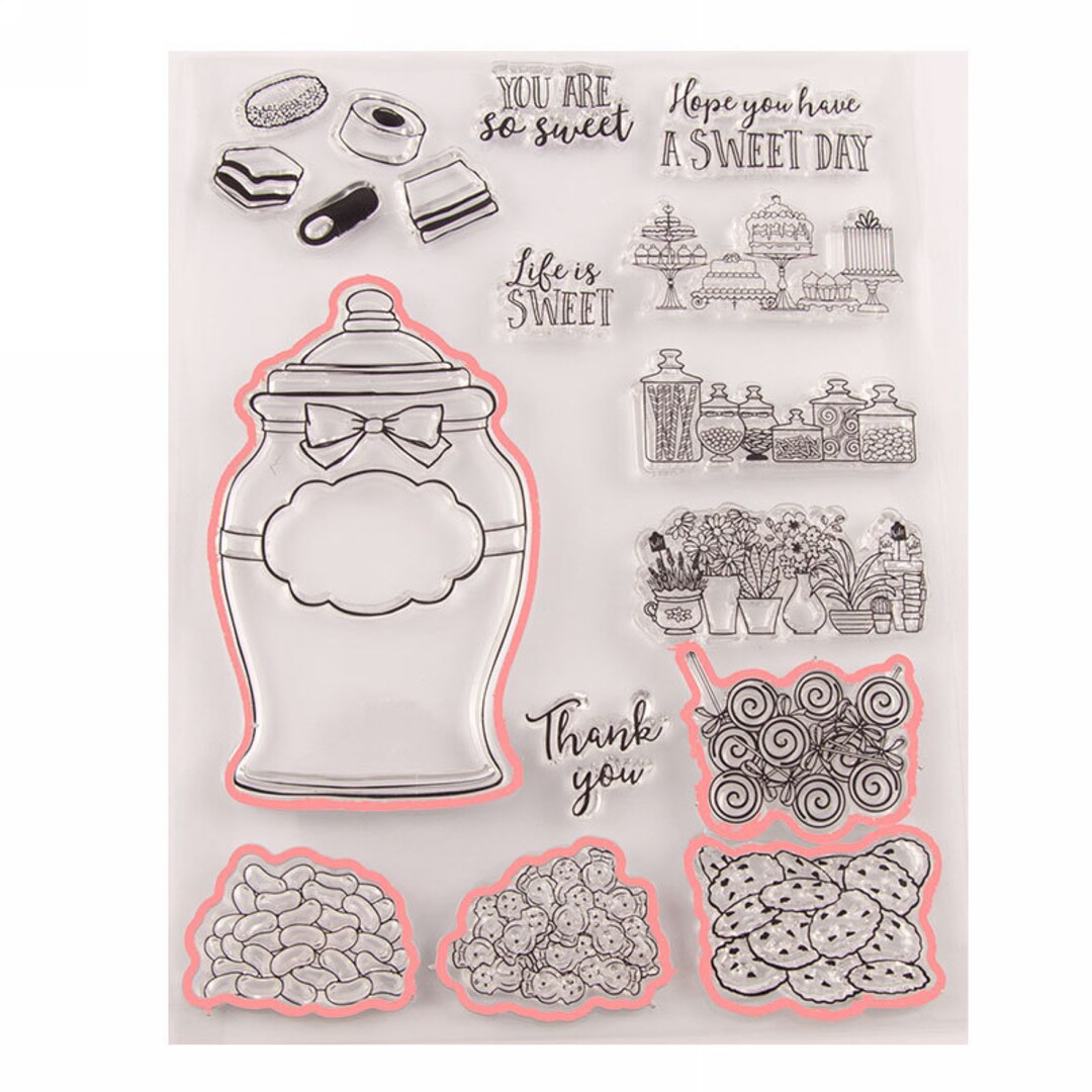 Clear Stamps and Dies for Easter,card Making, Candy Stamp, Journal ...