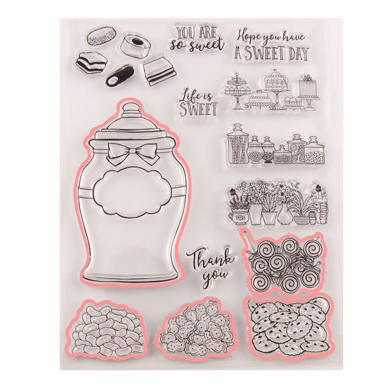 Clear Stamps and Dies for Eastercard Making Candy Stamp | Etsy