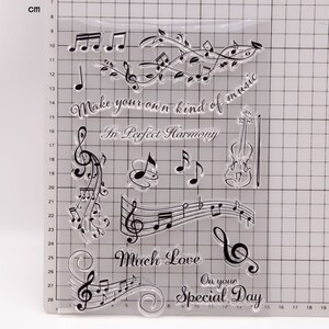 Music Notes Stamps for Albumb Journal Diary Decoration Cardmaking ...