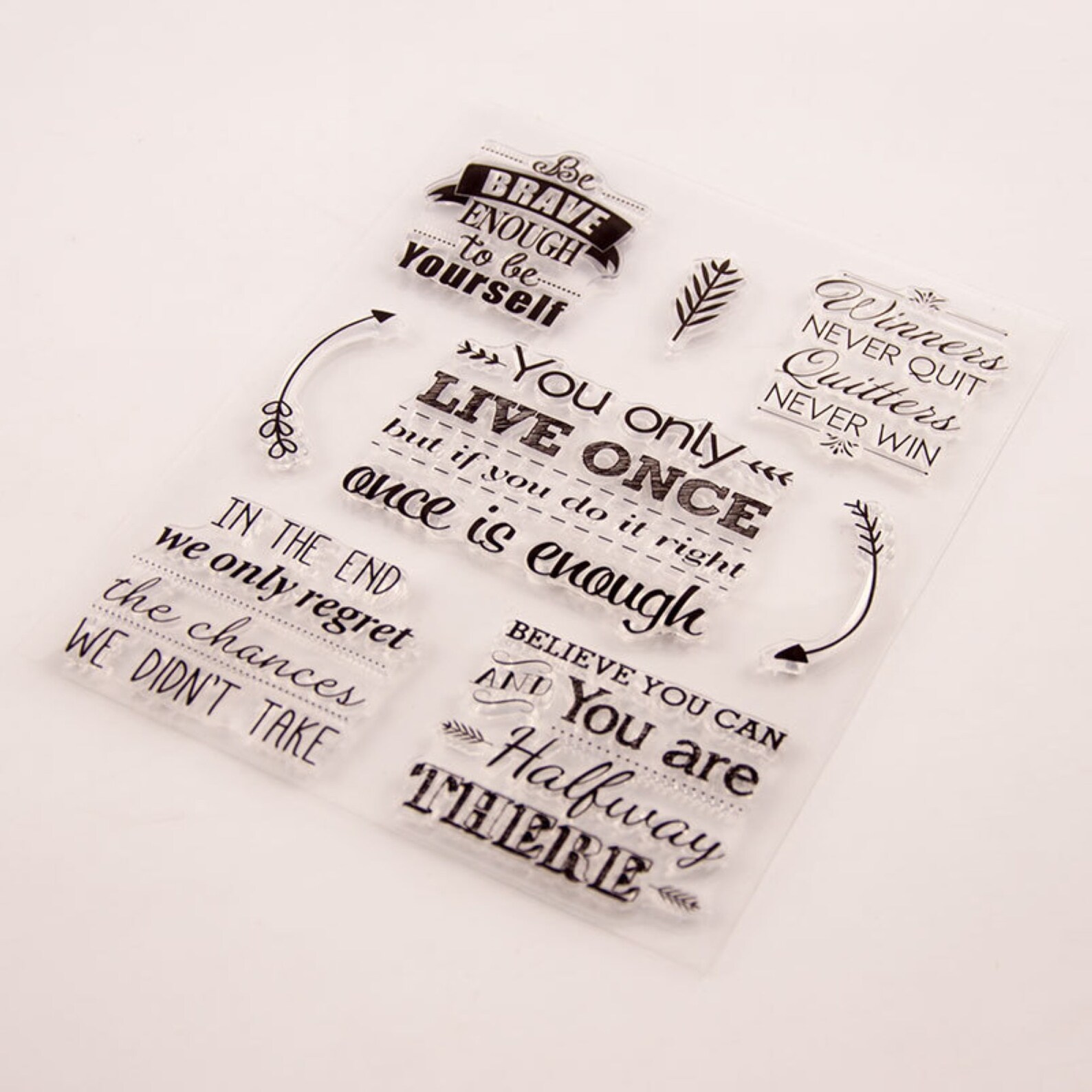Famous Quotes Stamp Set Clear Letters Stamps DIY Journaling - Etsy