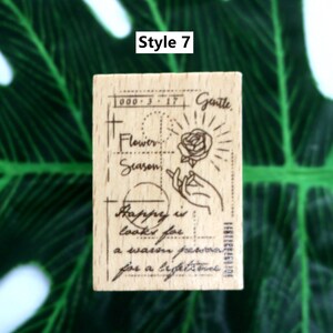 Cute Girl Letter Note Stamp for Cardmaking Scrapbooking Journal Filofax ...