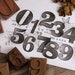 Large 10 Numbers Stamp Vintage Wooden Rubber Stamp for Planner Journal ...