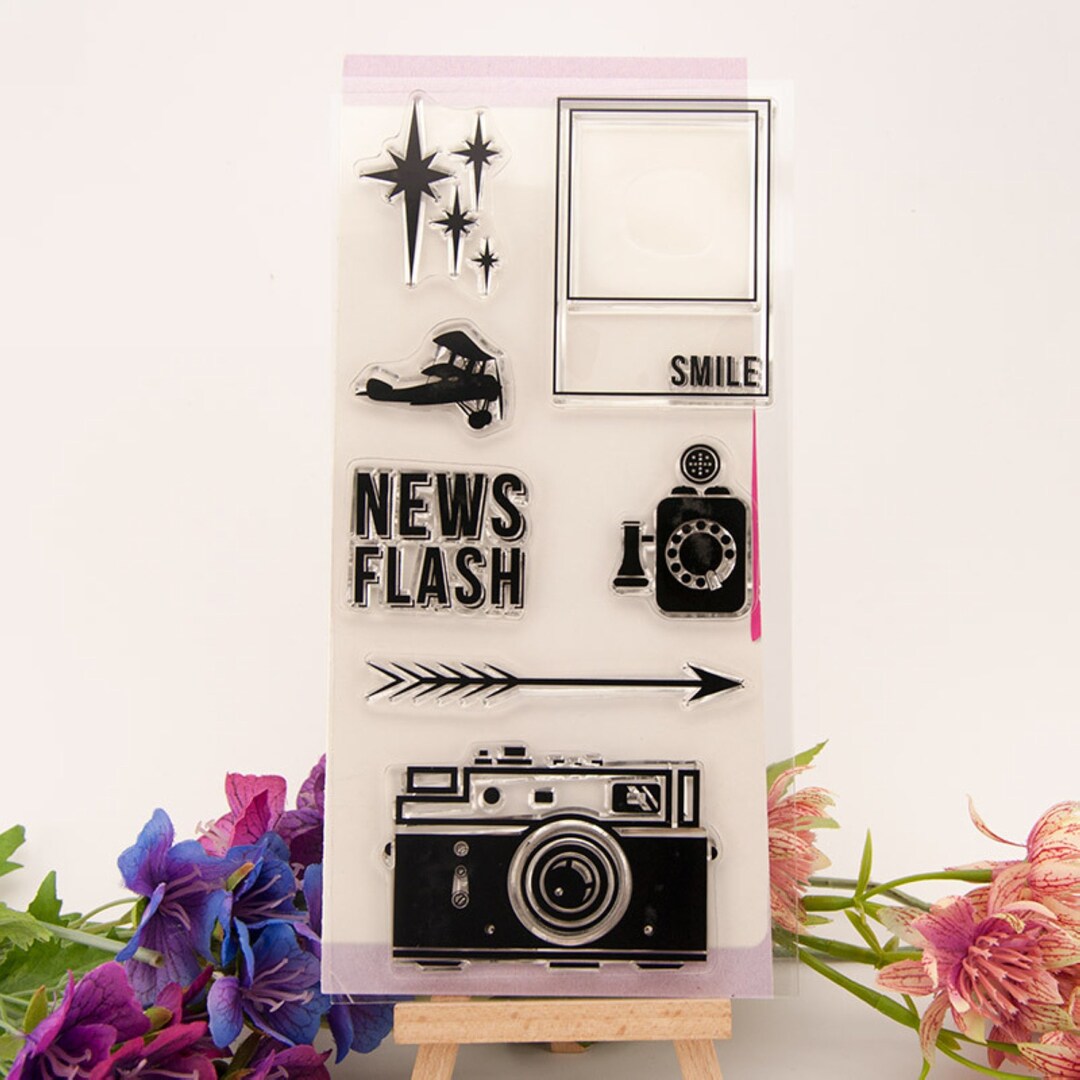 Vintage Rubber Stamp Set for DIY Craft Scrapbook Art Journal Planner ...