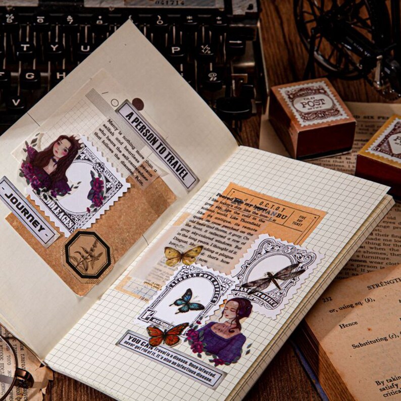 Retro Frame Border Stamp Vintage Postage Stamp Wood Rubber - Etsy