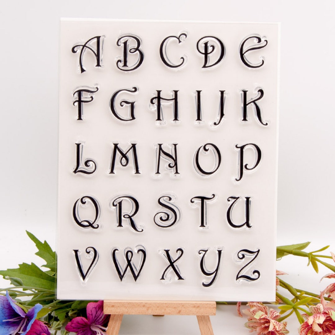 Clear Word Art Stamps Kit Alphabet Stamps Letters for Scrapbooking Card ...