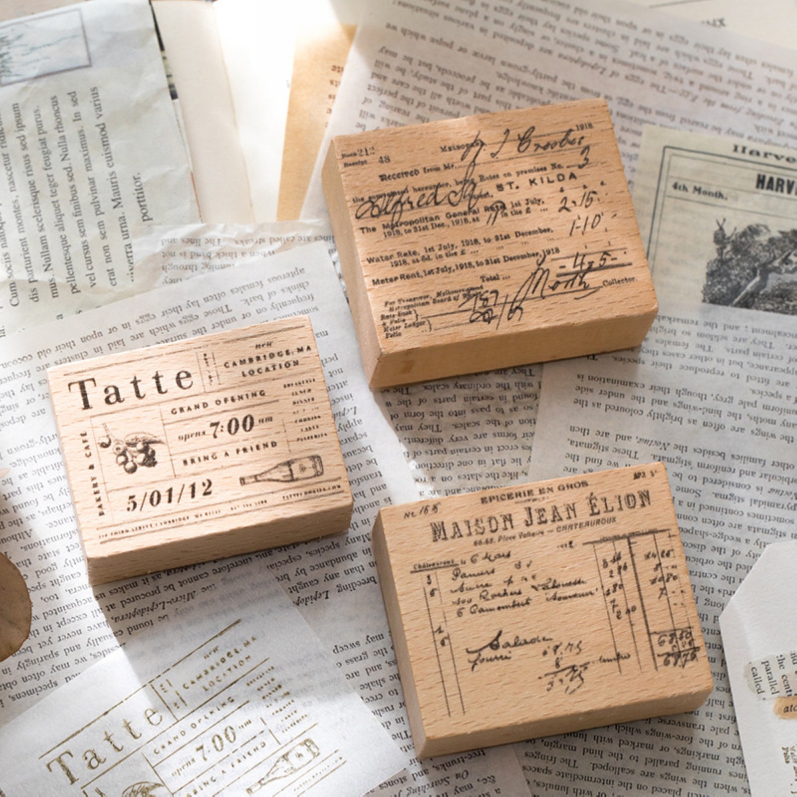 Vintage Ticket Wood Rubber Stamp for Album Scrapbooking Bullet - Etsy