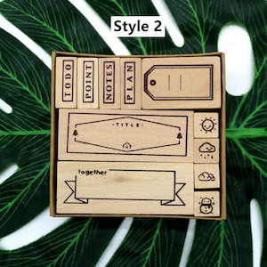 Day Planner Stamp Set, Weather Stamp, Weekly Planner Stamps Diary ...