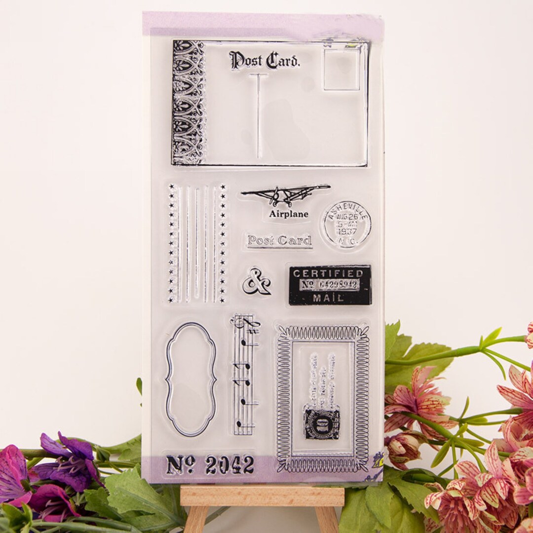 Clear Border Frame Stamp Set Travel Planner Stamps Journal - Etsy