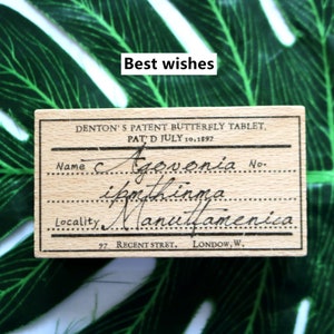 Travel Stamp Vintage Wooden Rubber Stamp for Scrapbook Journal Filofax ...