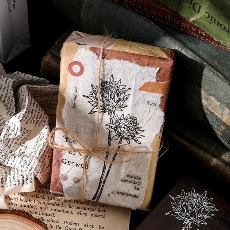 Large Background Stamp Garland Flower Floral Stamp for Card - Etsy