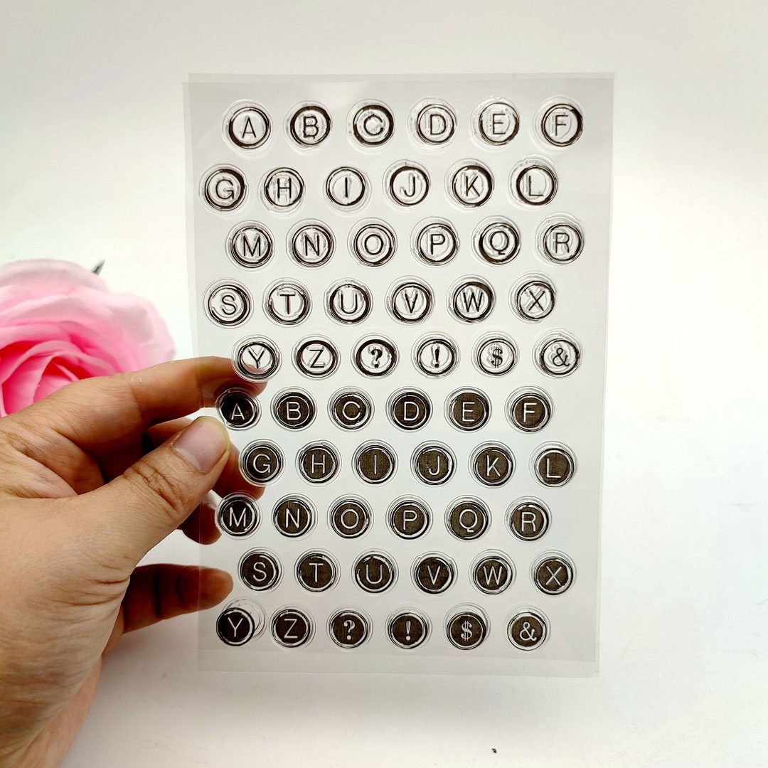 Circle Alphabet Stamps Set for Journaling Diary Decorative - Etsy