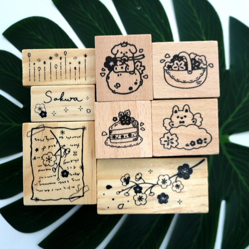 Sakura Stamp - Etsy