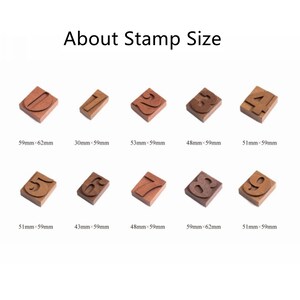 Vintage Number Stamp Set: Wooden Rubber Stamps for Journaling Card ...