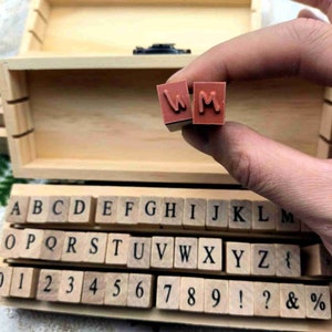 42-piece Alphabet Number Rubber Stamp Set: Scrapbooking, Card Making - Etsy