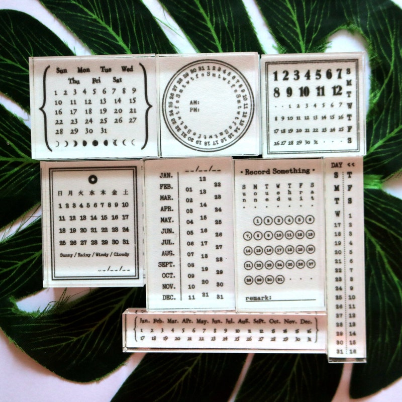 Calendar Stamp - Etsy