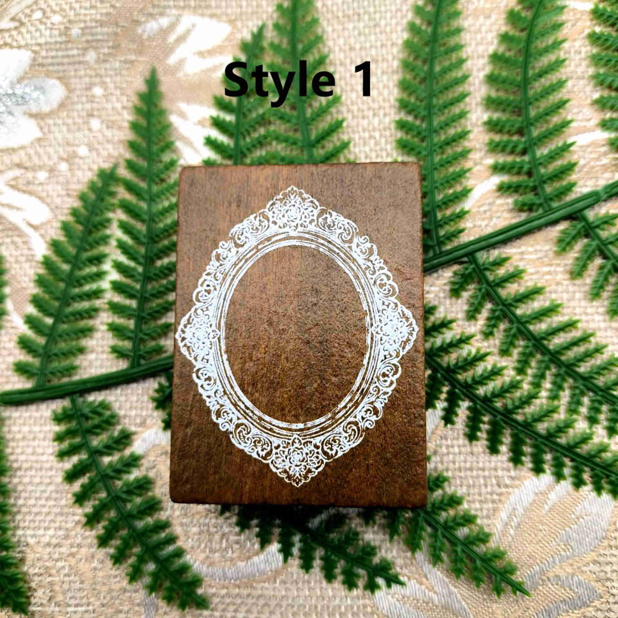 Vintage Frame Border Stamp Wood Rubber Stamp for Card Labels - Etsy