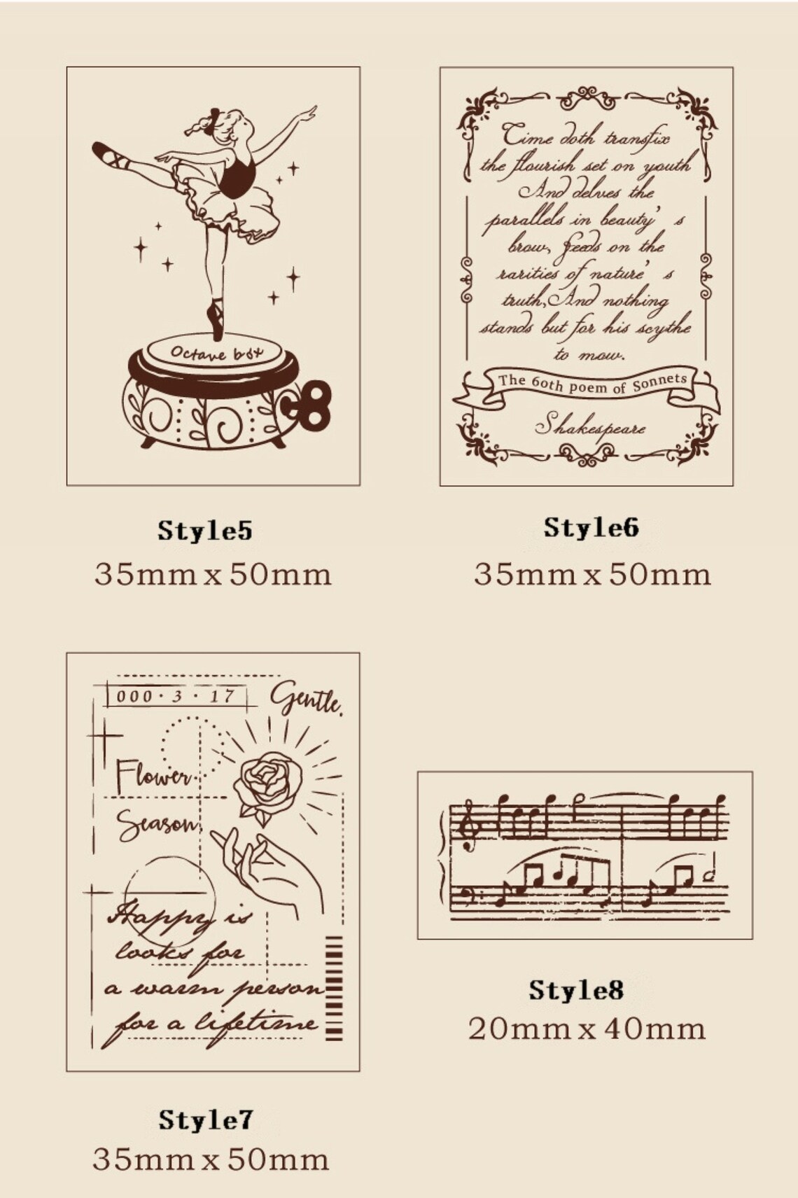 Cute Girl Letter Note Stamp for Cardmaking Scrapbooking - Etsy