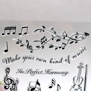Music Notes Stamps for Albumb Journal Diary Decoration Cardmaking ...