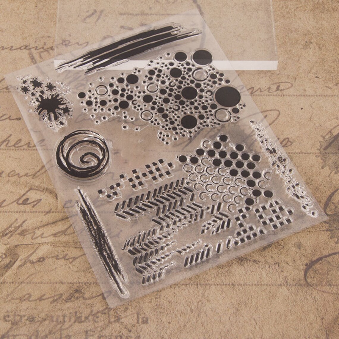 Simple Retro Background Stamp Point Stamps for Scrapbook Card - Etsy