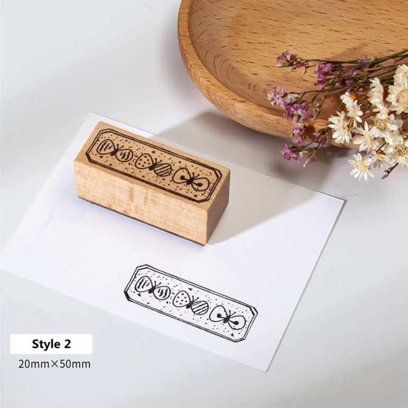 Forest Wood Rubber Stamp for Card Making Scrapbooking Journal | Etsy