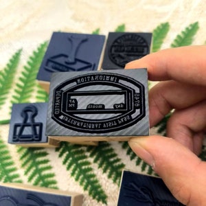 Antique Rubbe Stamp Wood for Envelope Seal Card Making Planner - Etsy