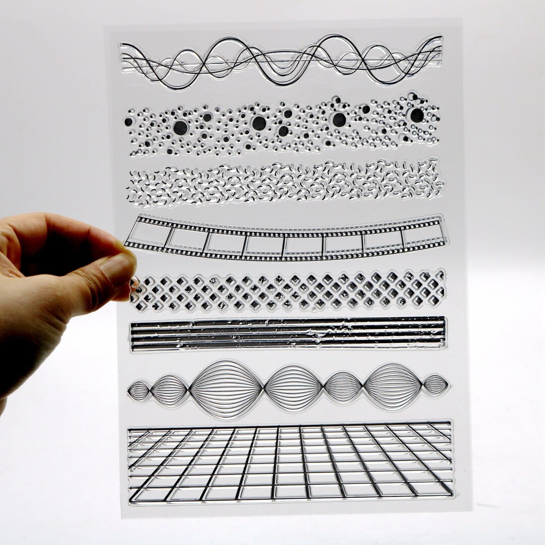 Lines Waistline Stamps Dreamy Geometry Stamp Set for Card Making ...