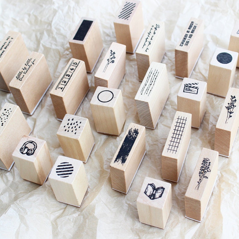 24 Styles Diary Planner Stamp Journal Stamp Decorating - Etsy