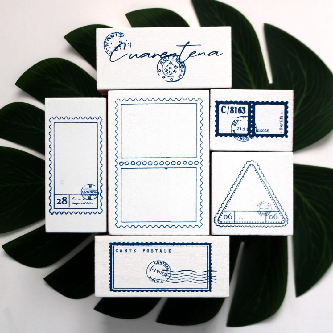Vintage Postmark Rubber Stamps, Scrapbook & Card Making Journal ...