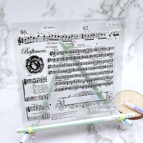 Large Score Stamp Notes Stamp Background Decoration Stamp for - Etsy