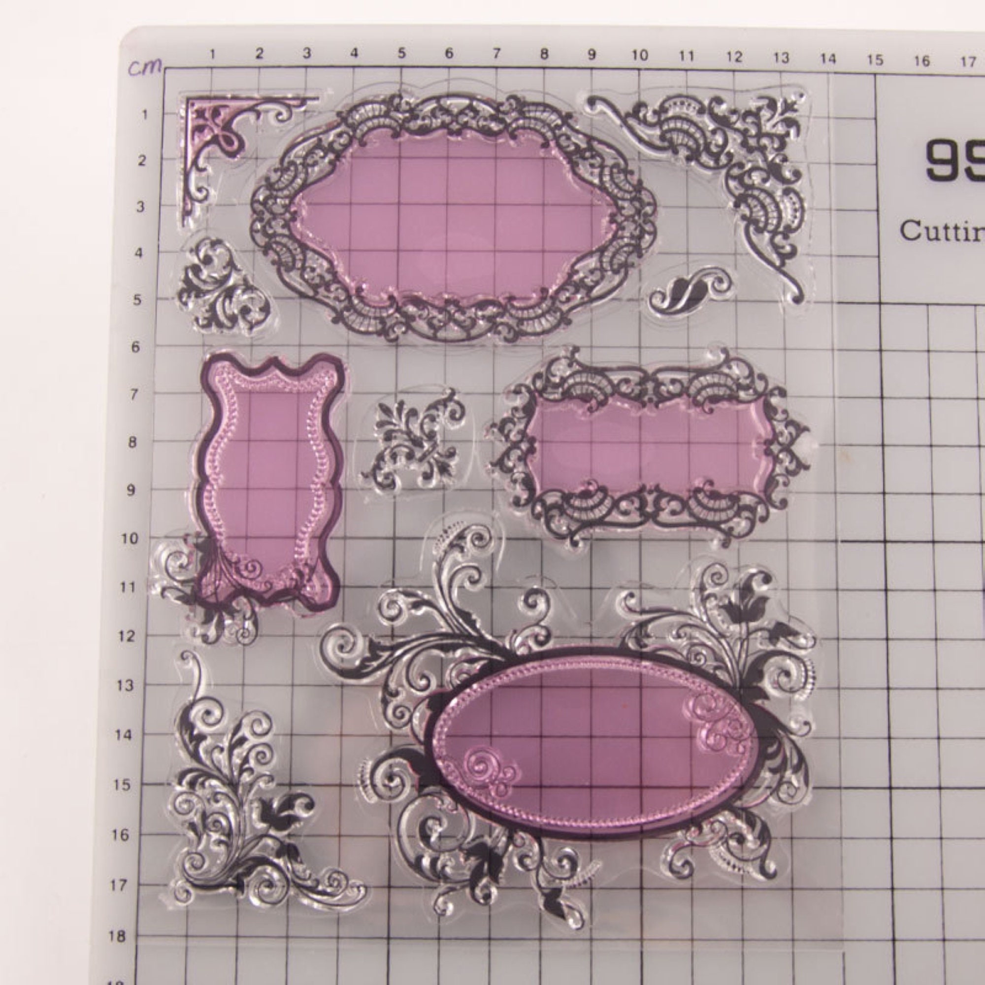 Retro Border Frame Stamp Set Clear Label Lace Stamps DIY - Etsy