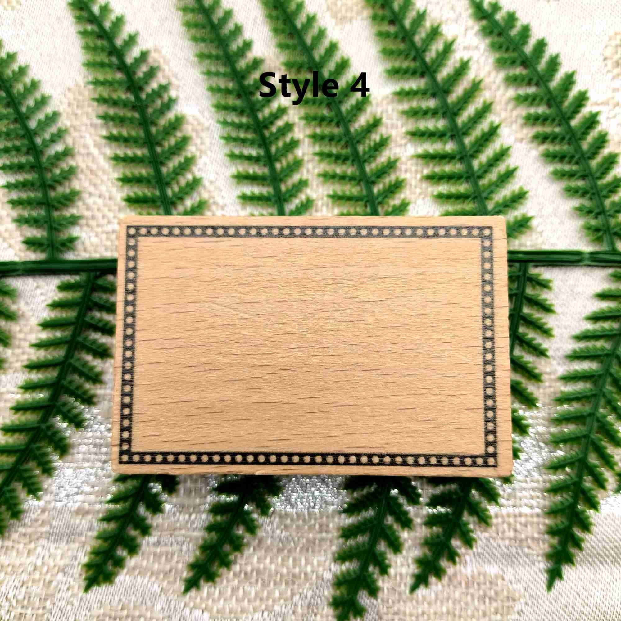 Classic Frame Border Wood Rubber Stamp for Labels Tags Making - Etsy